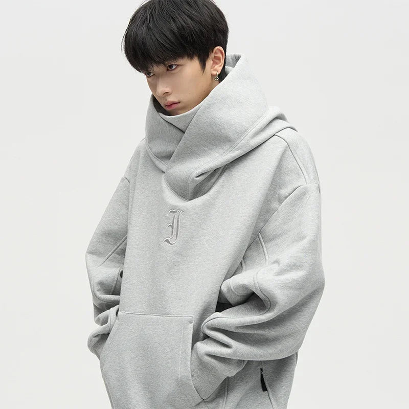 Loose Turtleneck Hoodie | Baggy Clothes